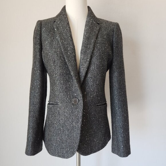 J. Crew | Jackets & Coats | J Crew Campbell Wool Blend Blazer Onebutton ...